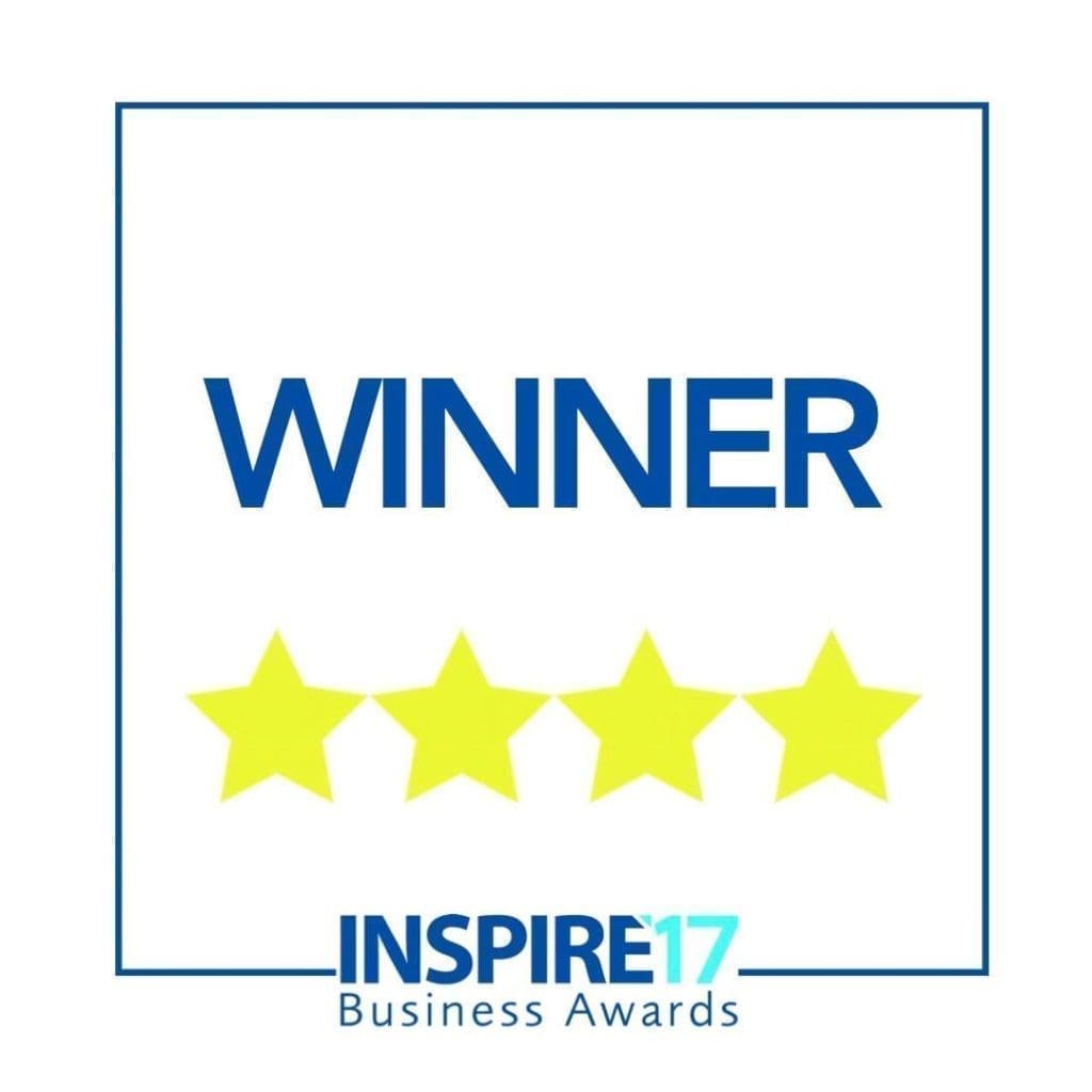 Inspire Awards New Business of the Year 2017 WINNER!